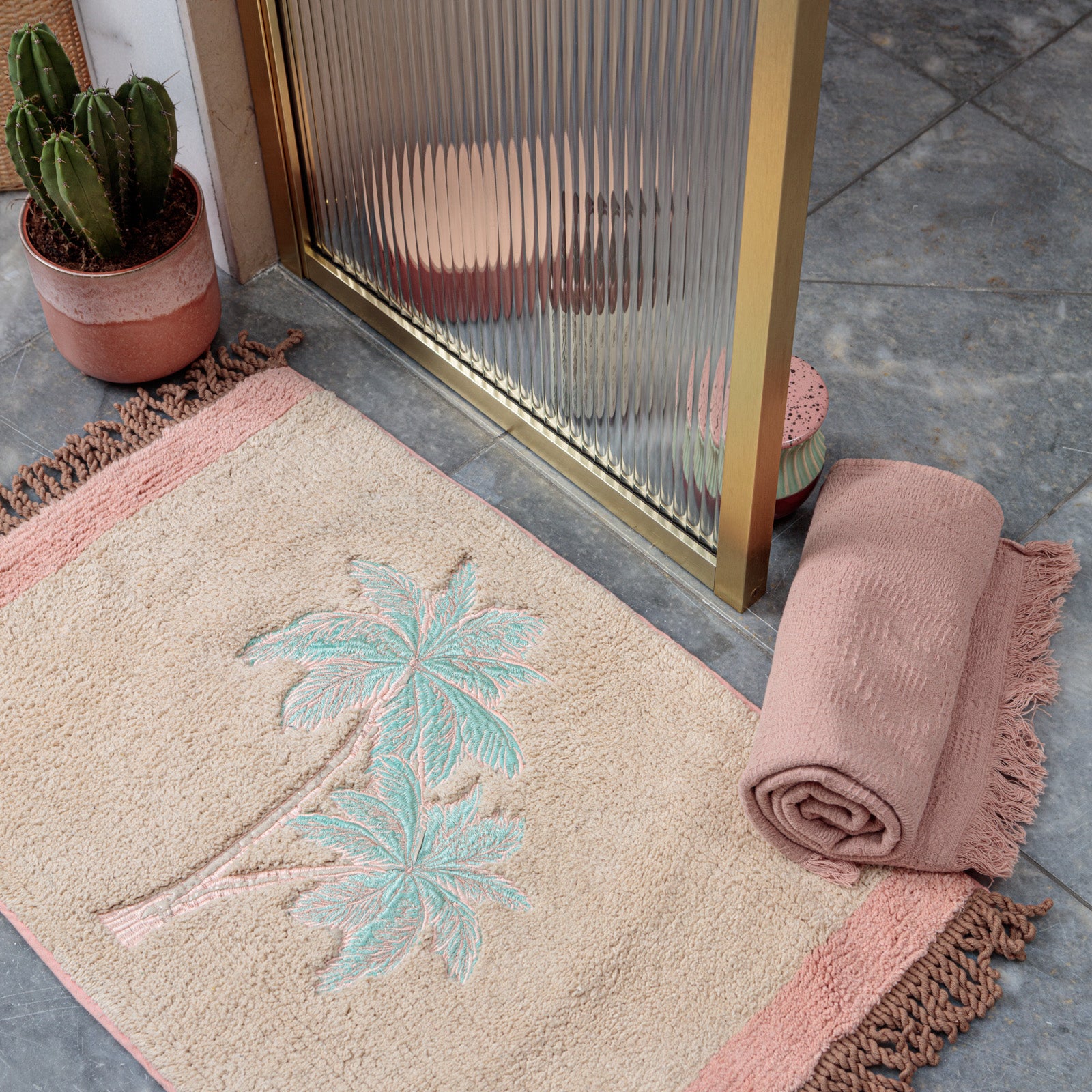 Palm Beach Bath Mat – Peachy Parrot