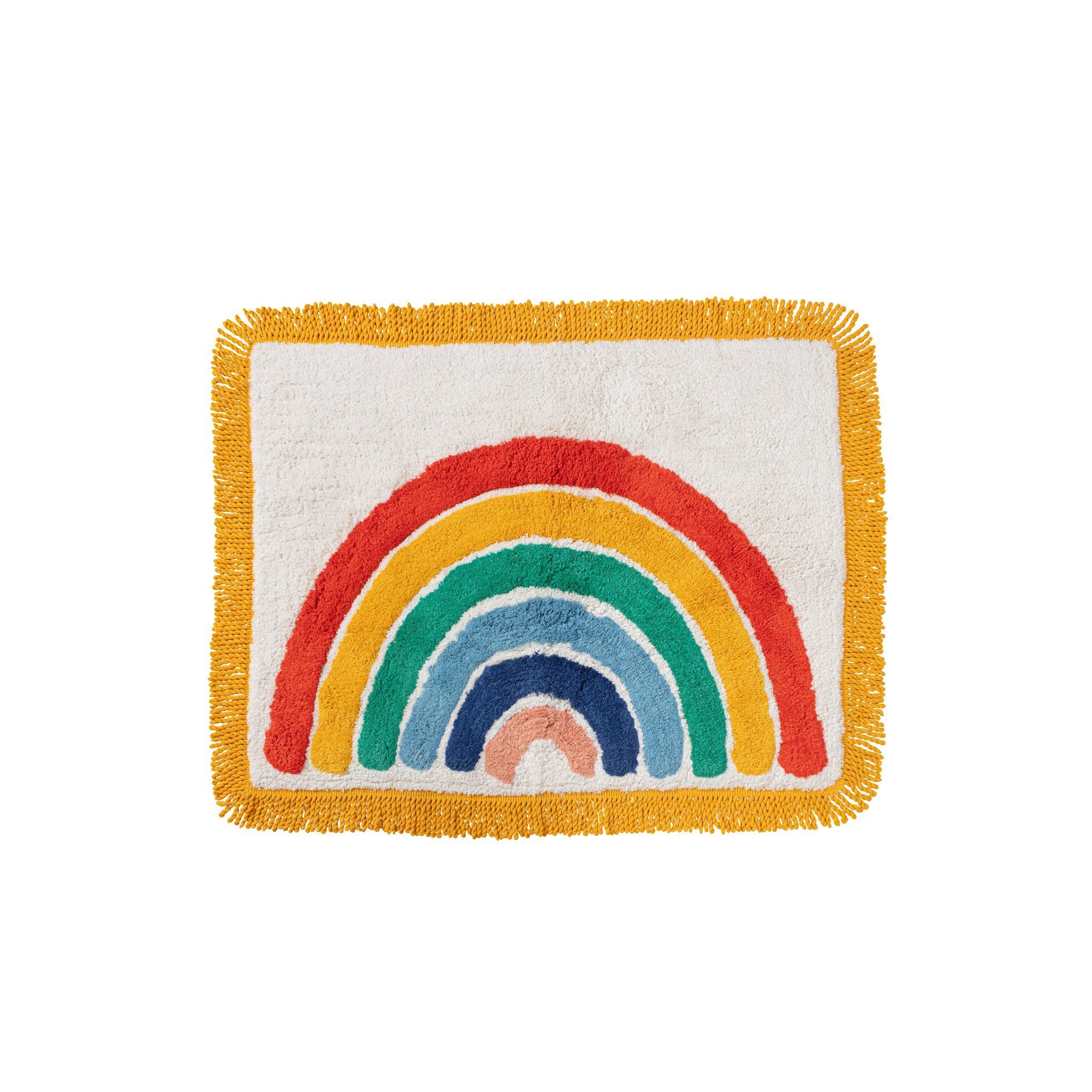 Rainbow Coloured Large Bath Mat - Cali Rainbow by Peachy Parrot